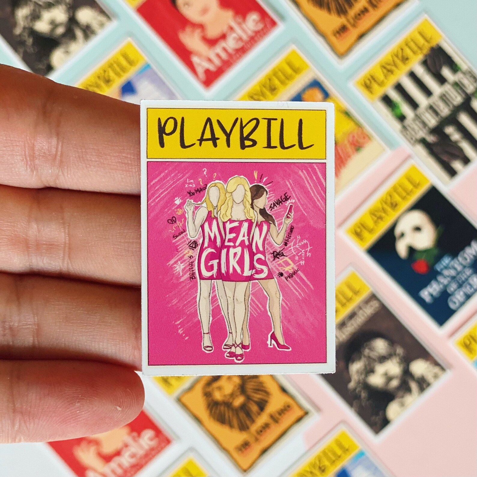 Mean Girls Sticker Broadway Sticker Musicals Matte | Etsy
