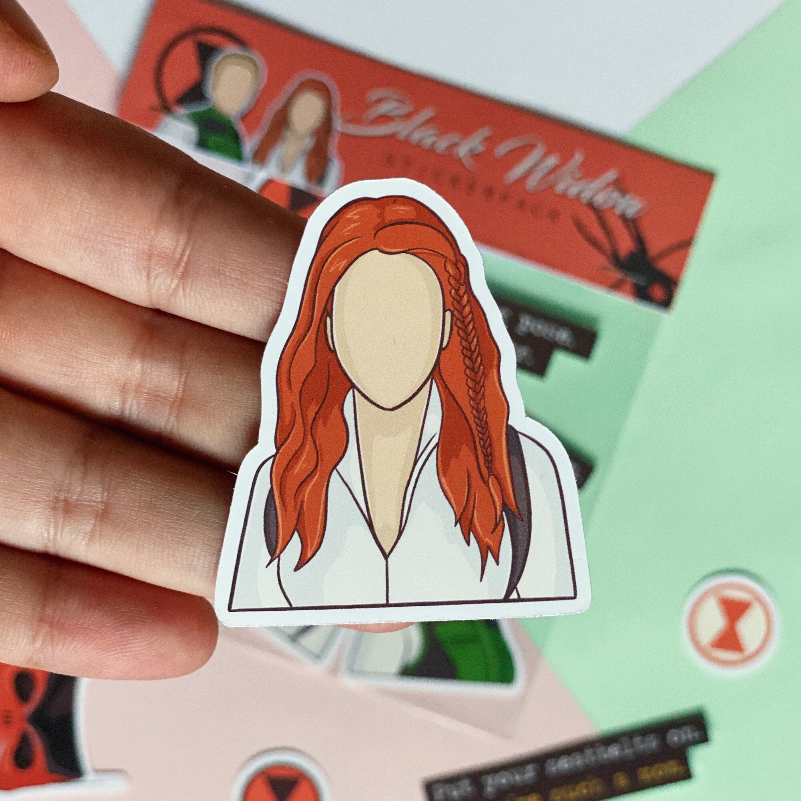 Black Widow Sticker Pack / 6 Stickers / Película / Natasha | Etsy