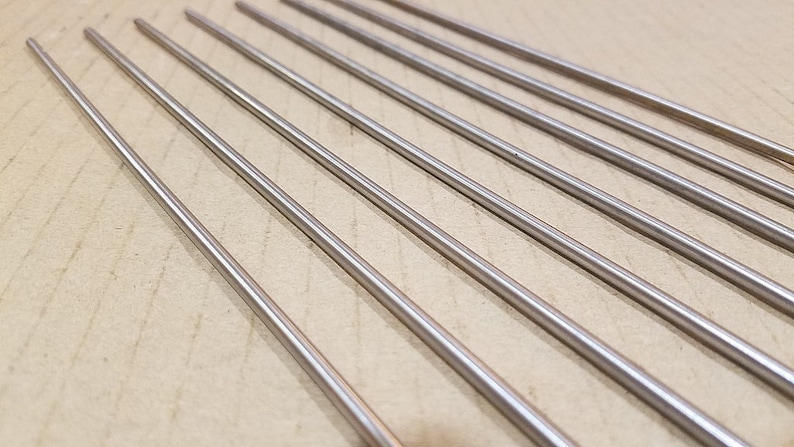 304 Stainless Steel 1/8" Round, 12" Long Rods, 8 Pack, Solid - Etsy