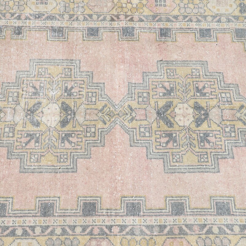 Blue Pink Turkish Rug - Etsy