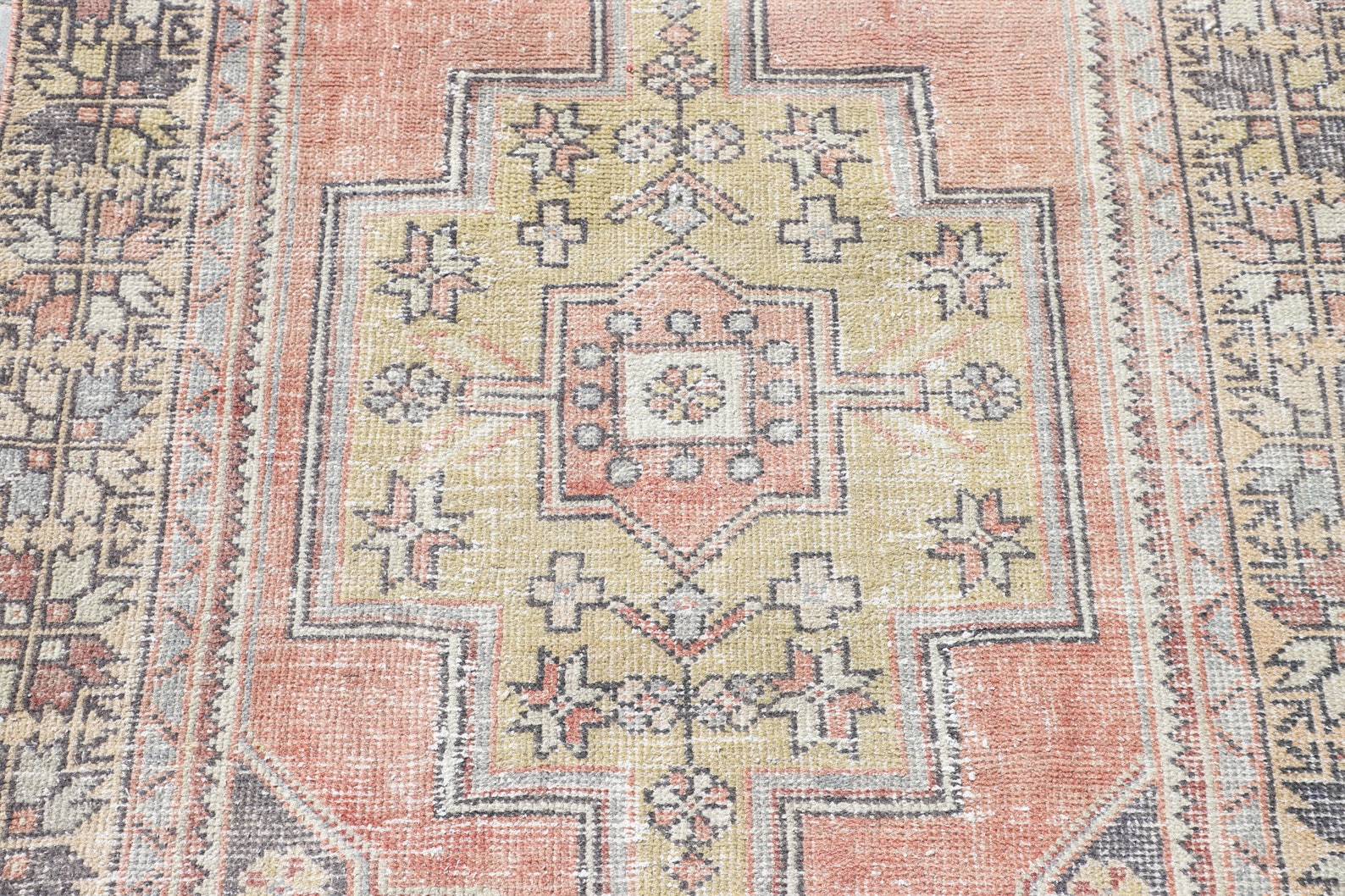 Oushak Rug, Anatolian Rug, Muted Rug, 3'9x9'3 Feet, Turkish Rug ...