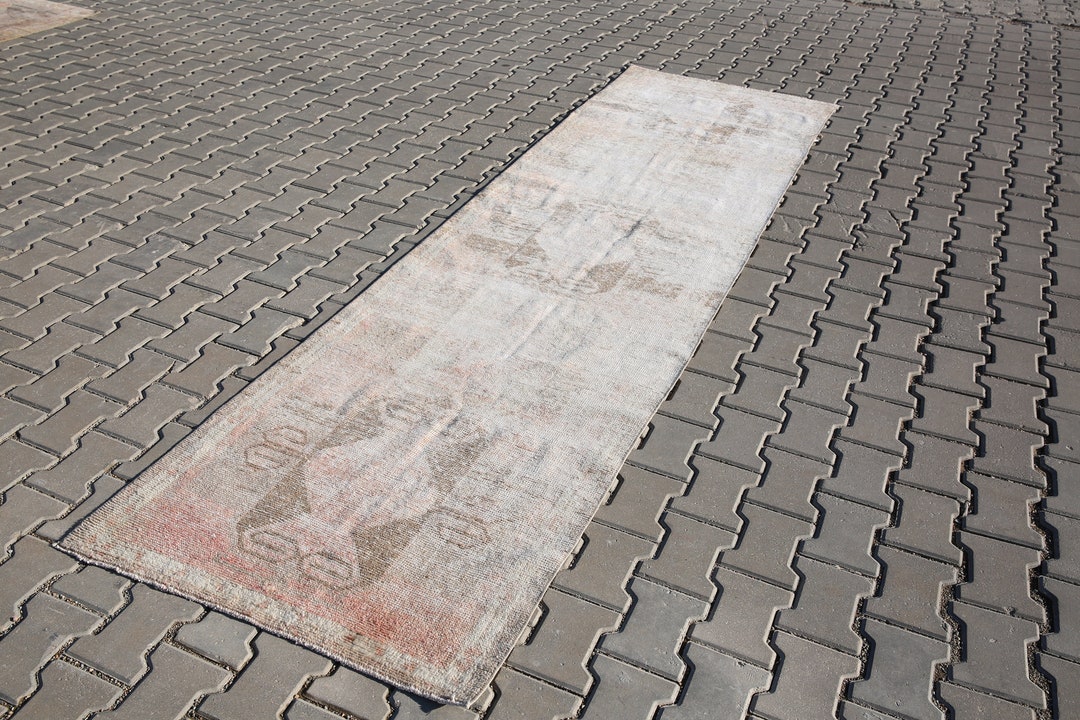 Corridor Runner, 3'1x10'9 Ft, Turkish Runner, Muted Runner, Anatolian ...