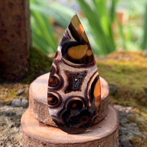 Bold and Beautiful Dyed Orbicular Agate – Unique Black Patterns - Etsy