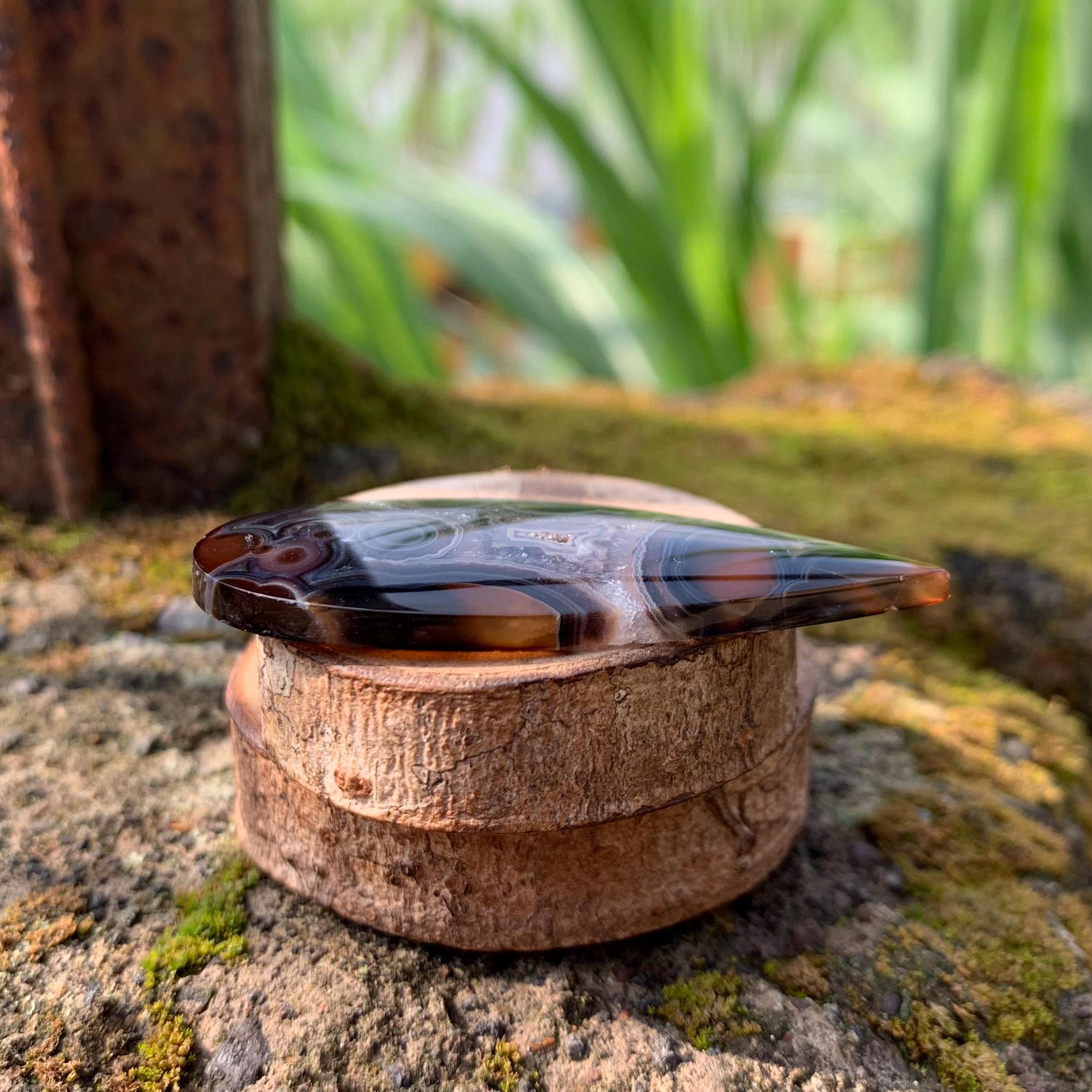 Bold and Beautiful Dyed Orbicular Agate Unique Black Patterns - Etsy