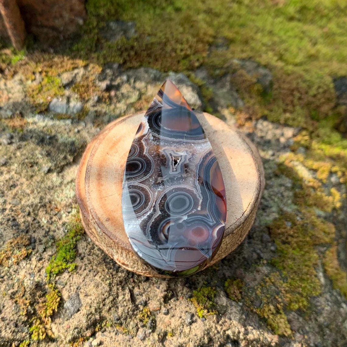 Bold and Beautiful Dyed Orbicular Agate Unique Black Patterns - Etsy