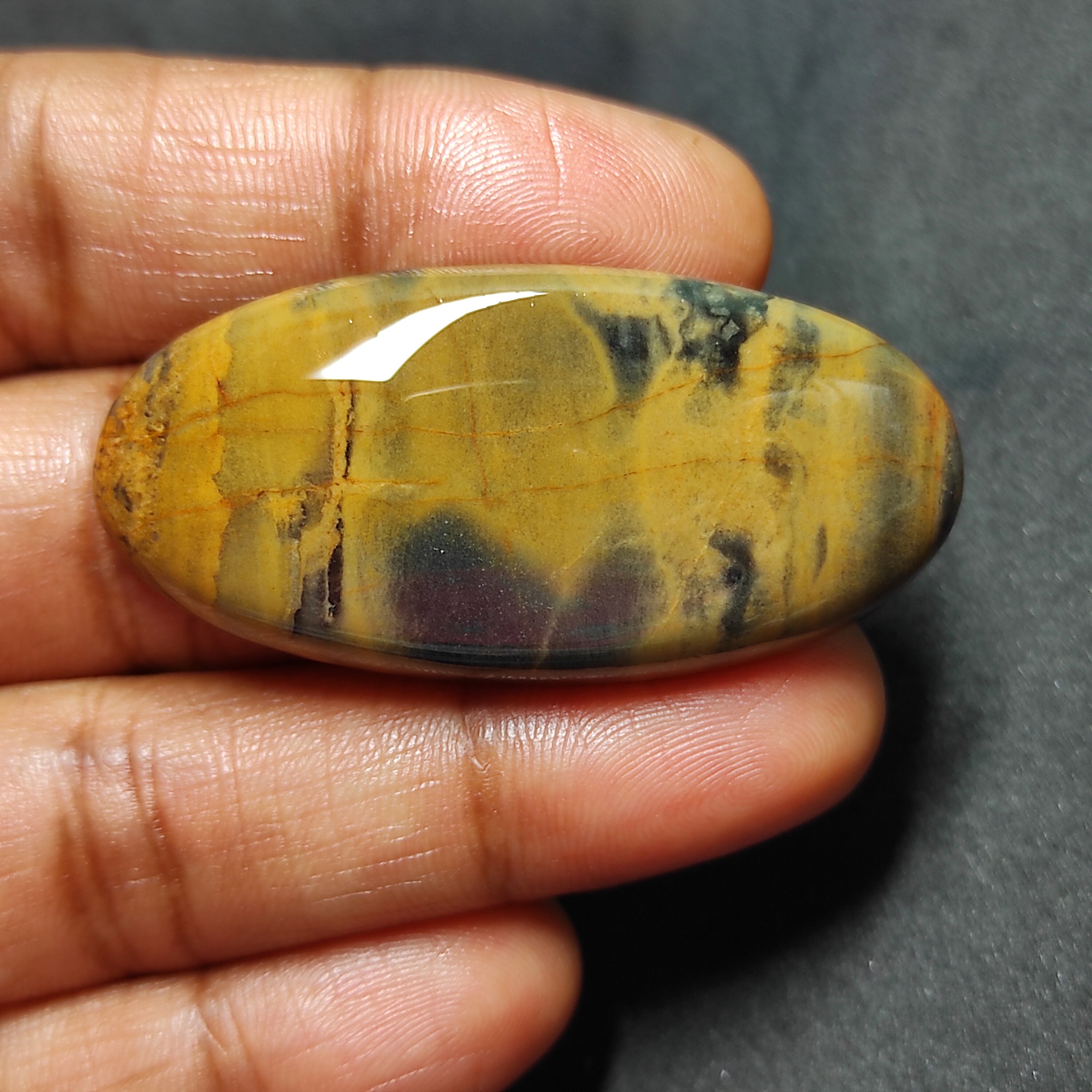 Natural Tiger Skin Jasper Cabochonstiger Skin Jasper - Etsy