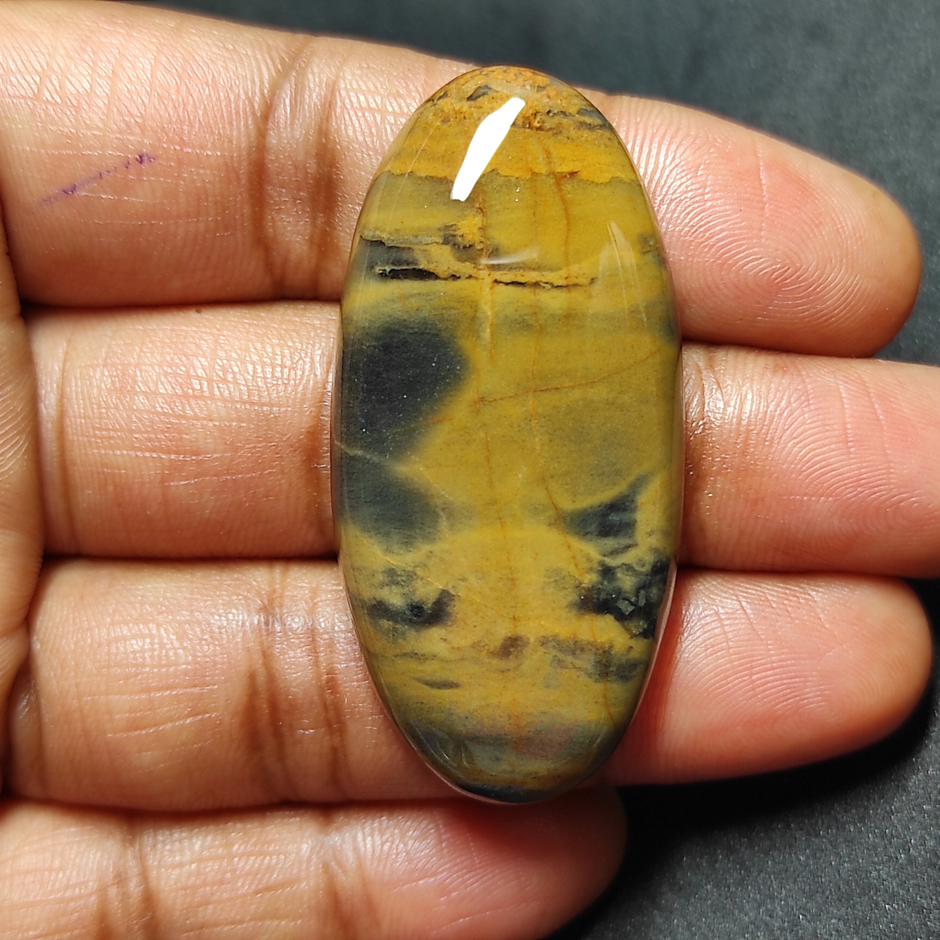 Natural Tiger Skin Jasper Cabochonstiger Skin Jasper - Etsy
