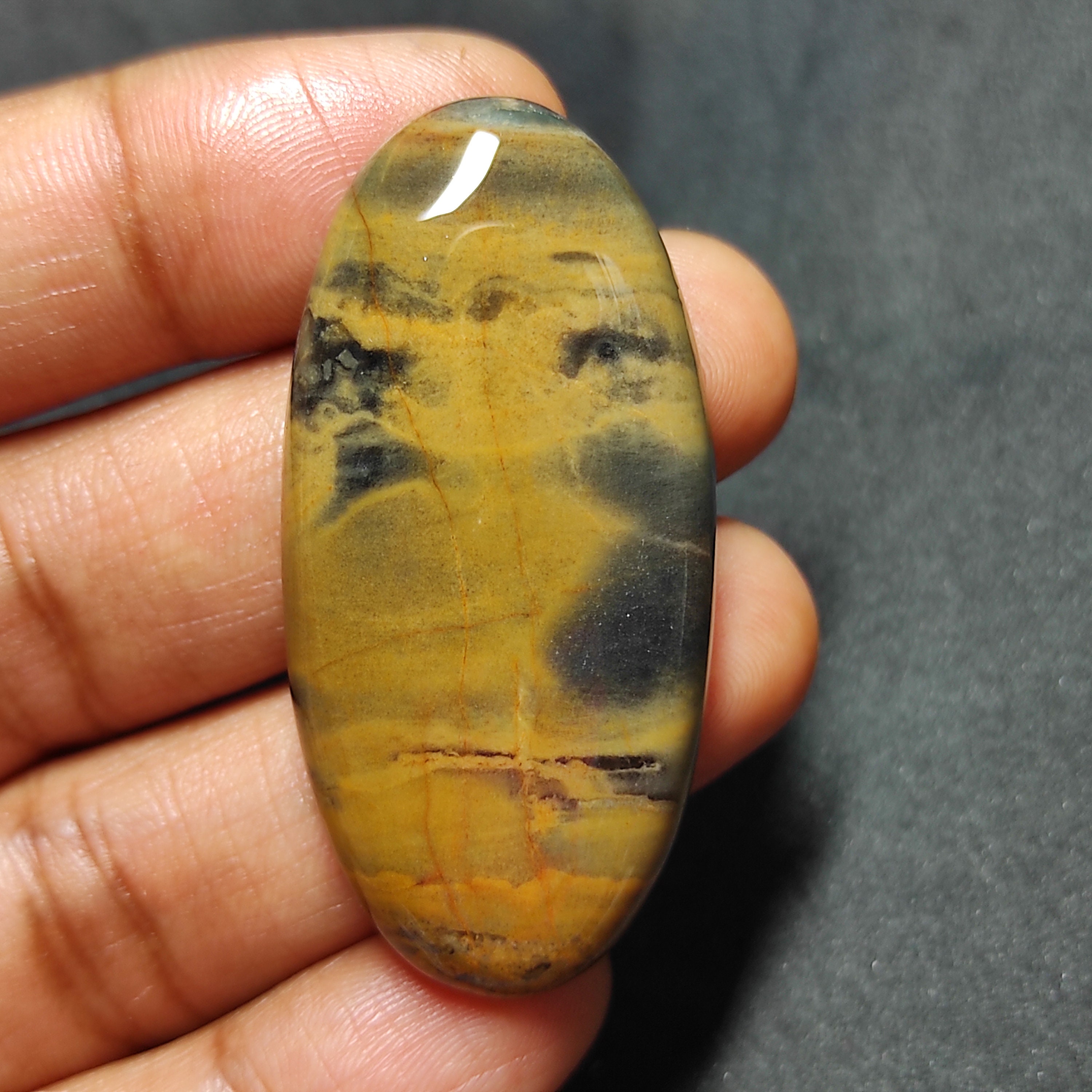 Natural Tiger Skin Jasper Cabochonstiger Skin Jasper - Etsy