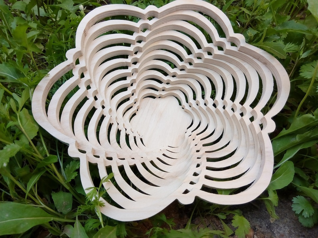 Scroll Saw Bowl Pattern Svg Laser Cutting Bowl Dxf Laser Cut File SVG ...