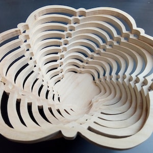Scroll Saw Bowl Pattern Svg Laser Cutting Bowl Dxf Laser Cut File SVG Glowforge Ready File ...