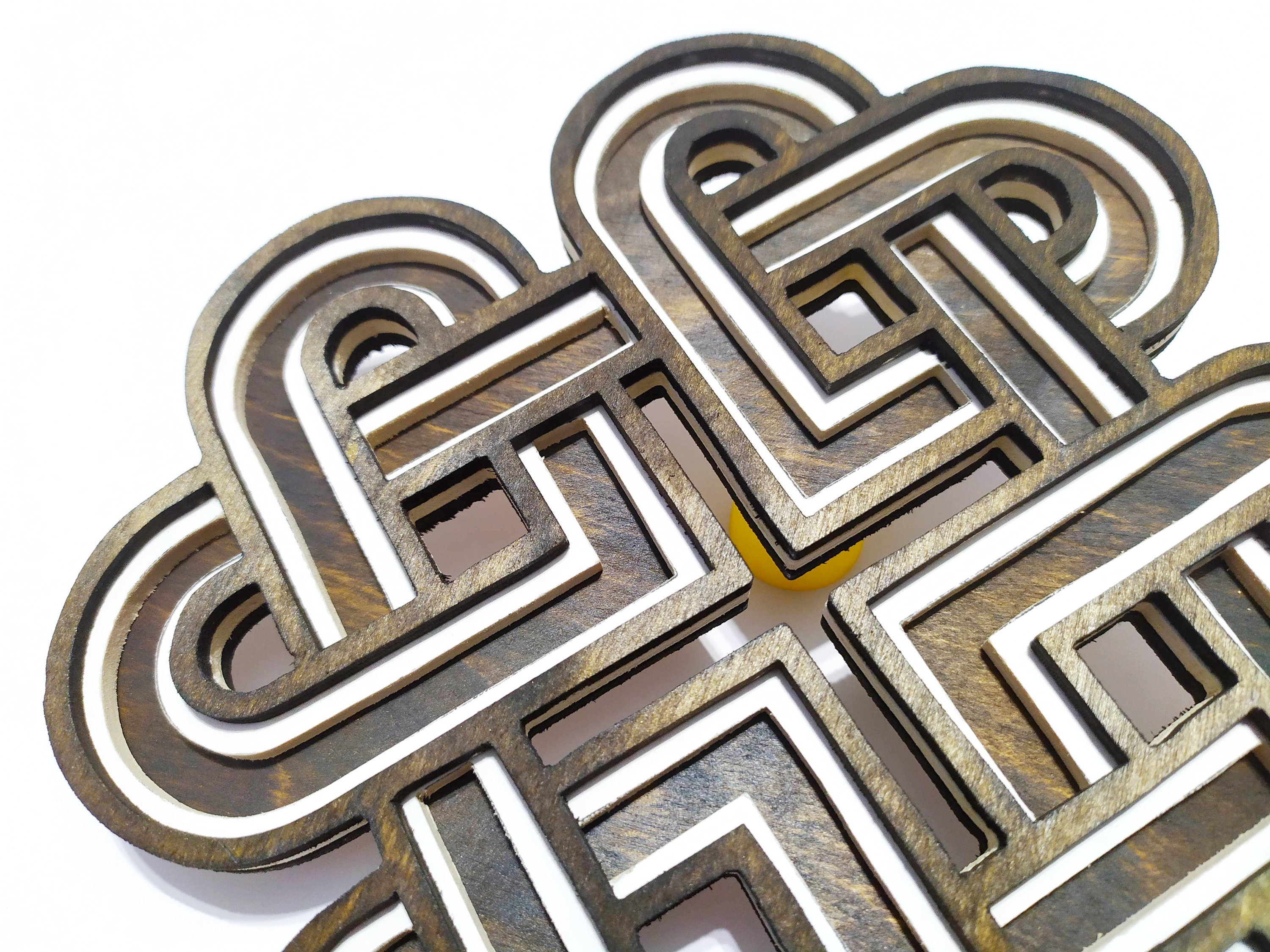 4 Connected Hearts Celtic Knot K012 Scroll Saw Pattern - Etsy Canada