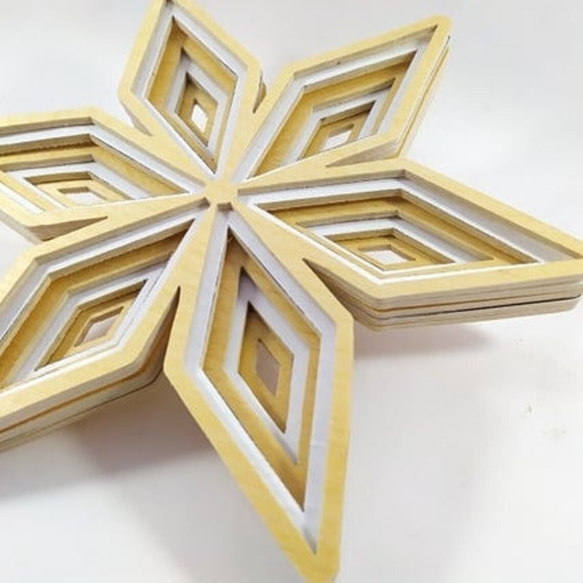Star Layered Trivet K116 Glowforge Wall Art Decor - Etsy