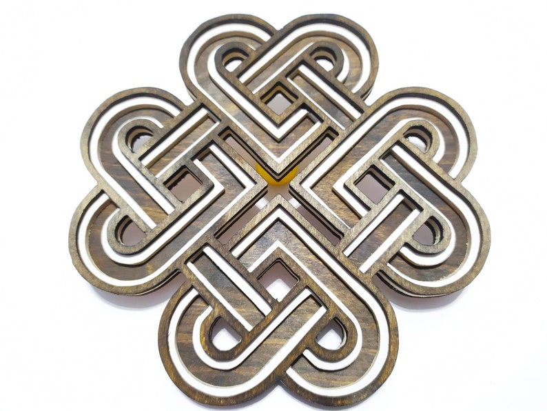 4 Connected Hearts Celtic Knot K012 Scroll Saw Pattern - Etsy Canada