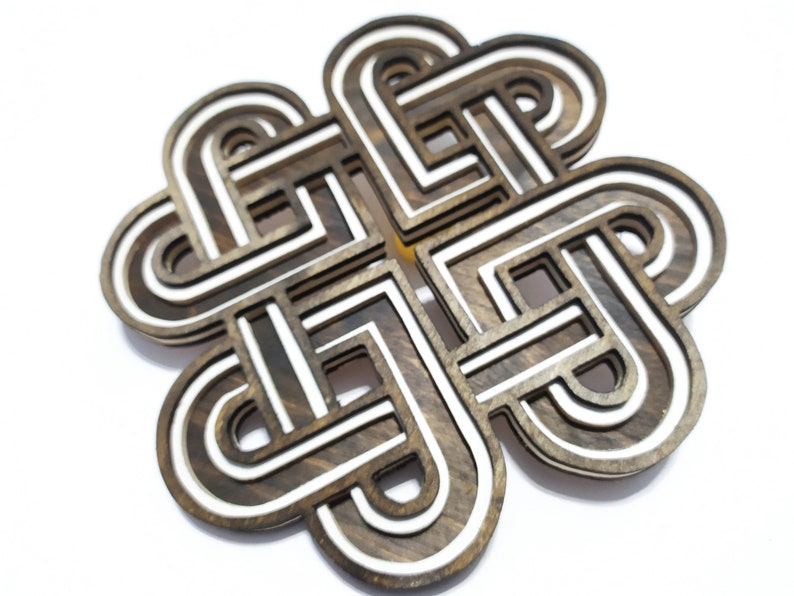 4 Connected Hearts Celtic Knot K012 Scroll Saw Pattern - Etsy Canada