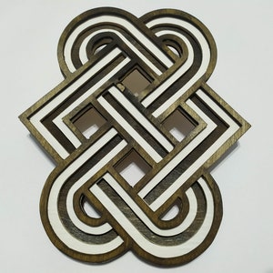 2 Connected Hearts Celtic Knot K011, Scroll Saw Pattern, Trivet Pattern ...