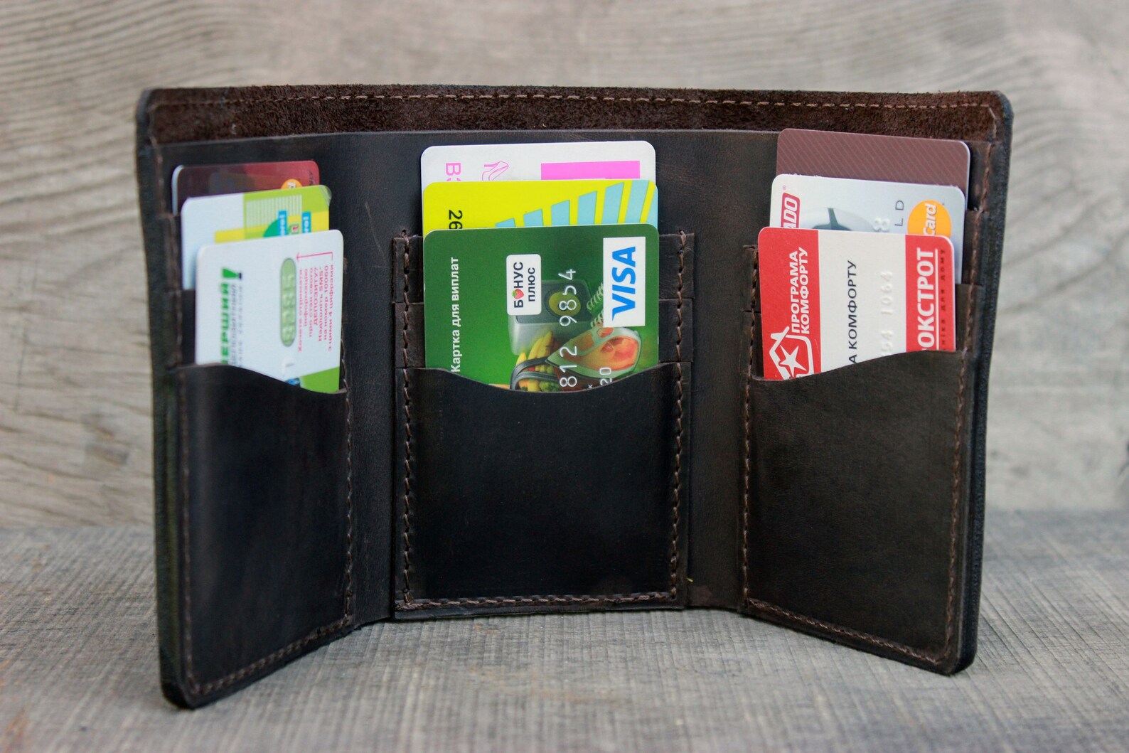 Personalized Trifold Wallet, Leather Wallet, Handmade Wallet for Men ...