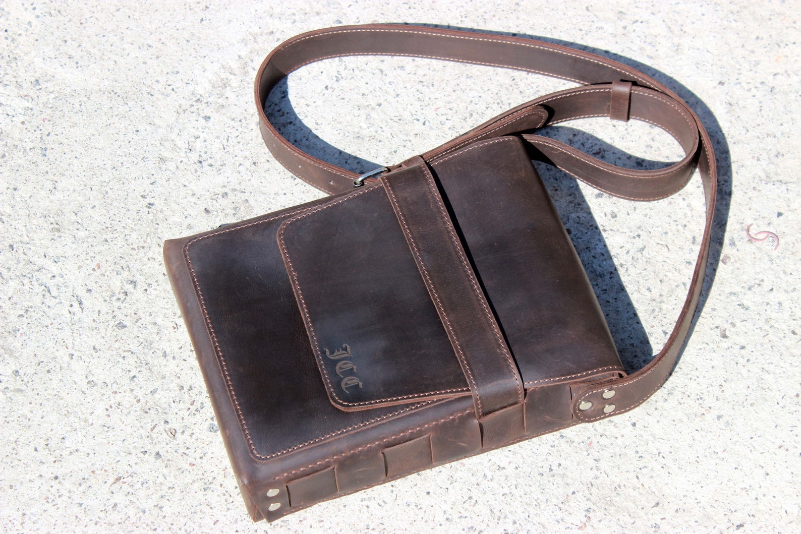 Mens shoulder bag Leather shoulder bag men Mens messenger | Etsy