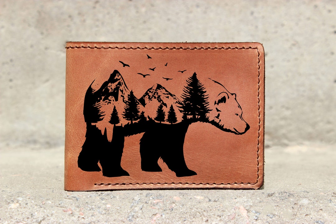 Leather Wallet Bear,bear Wallet,polar Bear Wallet,wallet Bear,kids ...