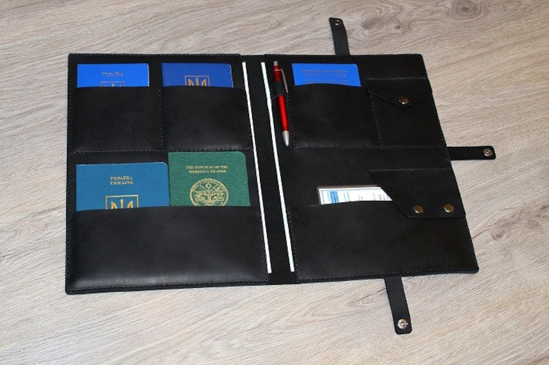 Leather Organizer, Leather Portfolio, Leather Portfolio Personalized ...