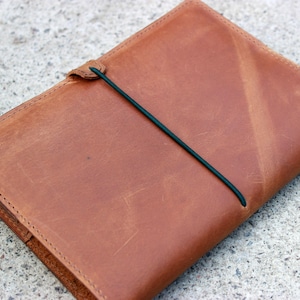 Distressed Leather Moleskine Classic Cover A5 5x8.25 Personalized Blue ...