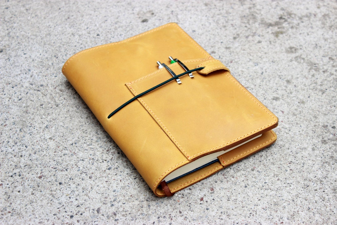 Leather Notebook Cover,a5 Notebook Cover,leather Journal Cover,traveler ...