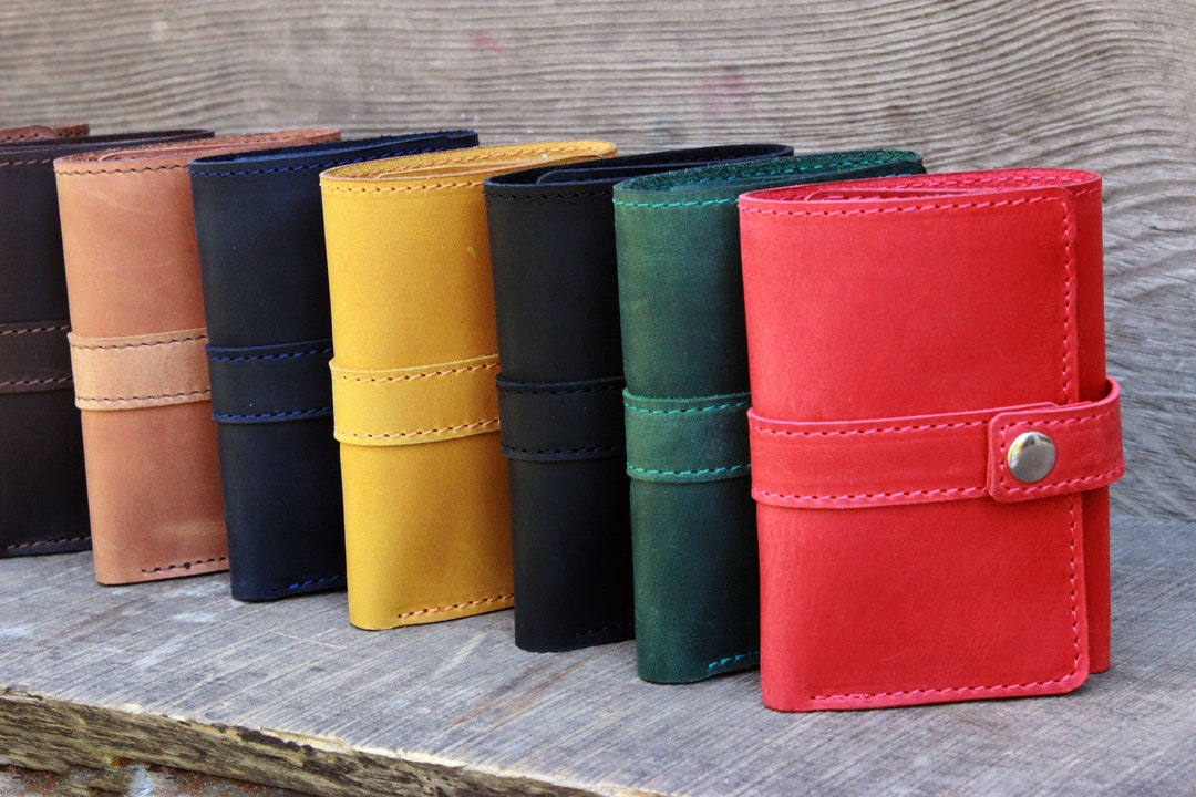 Personalized Leather Trifold Photo Wallet for Men / Personalized Wallet ...