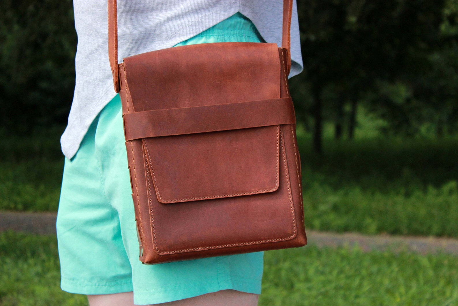 Leather Bag Leather Bag Men Man Bag Man Purse Mens Bags | Etsy