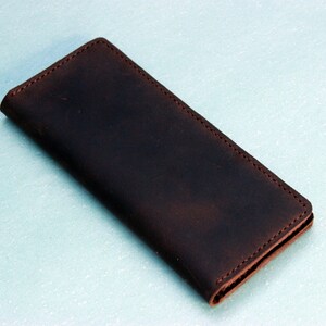 LONG Bifold Wallet,tall Wallet,personalized Wallet,leather Bifold ...