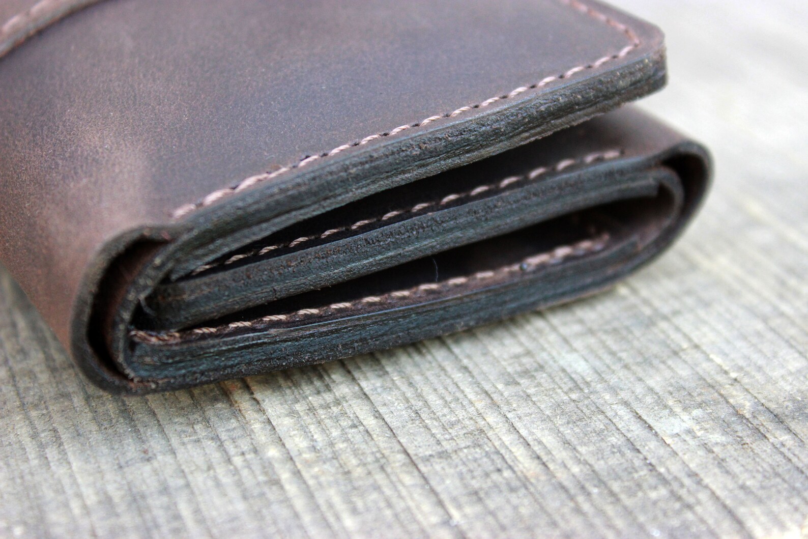 Personalized Trifold Wallet Leather Wallet Handmade Wallet - Etsy