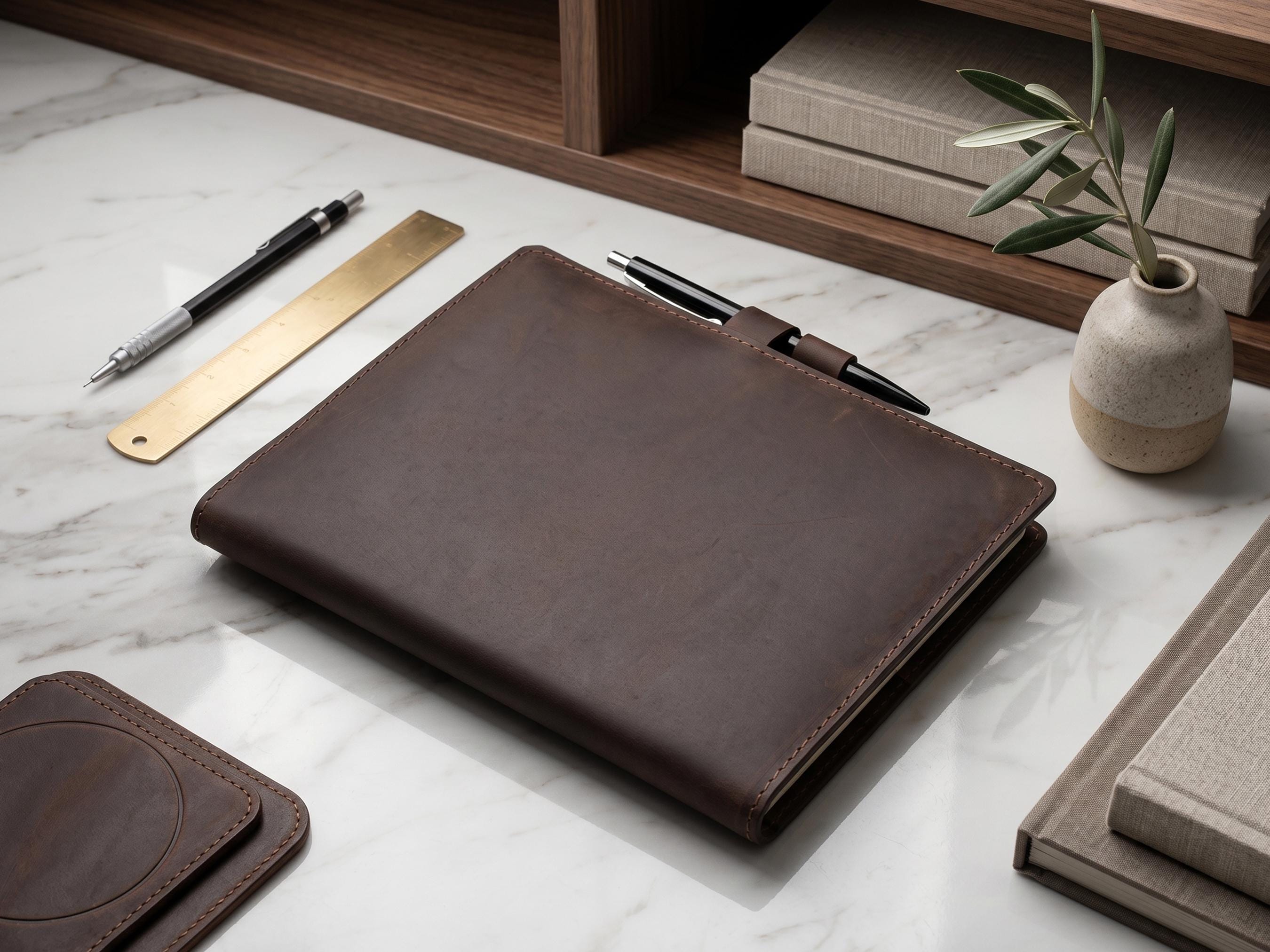 Personalized A5 Vintage Leather A5 Journal Writing Notebook Leather ...