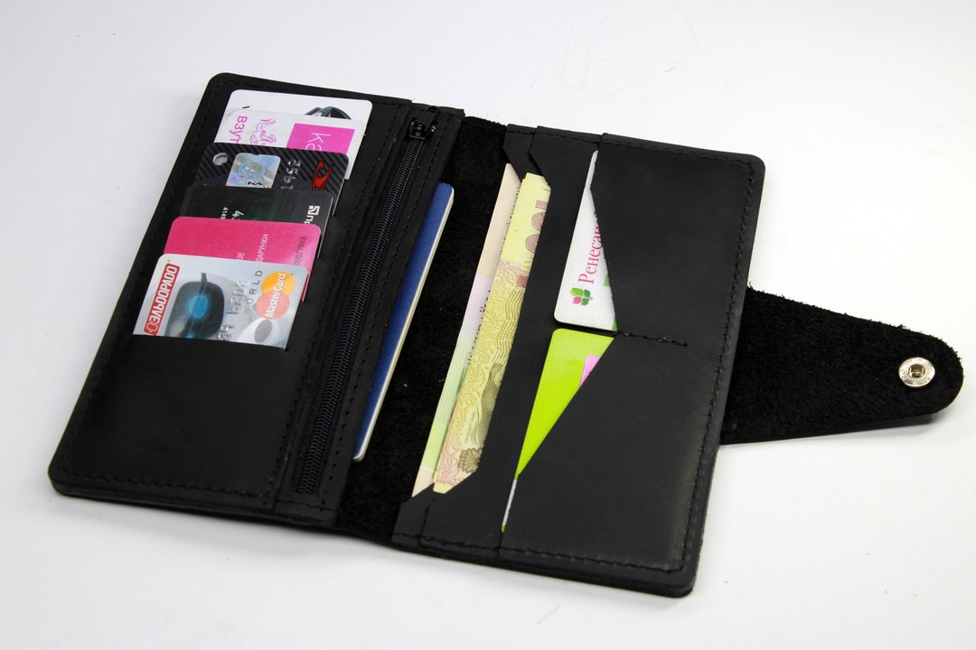 LEATHER LONG WALLET, Long Wallet Mens, Leather Mens Long Wallet, Mens ...