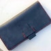 Purse Women, Long Leather Wallet, Blue Wallet, Leather Wallet Phone ...