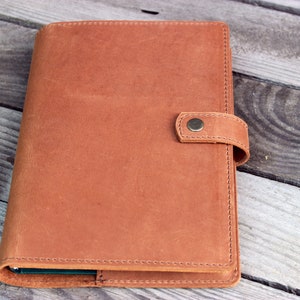 A5 Leather Cover for Notebook, Leather Cover for Notebook With Size 5 ...