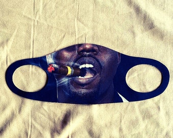 Cigar Smoker Face Mask With Filter Classy Man Washable and | Etsy