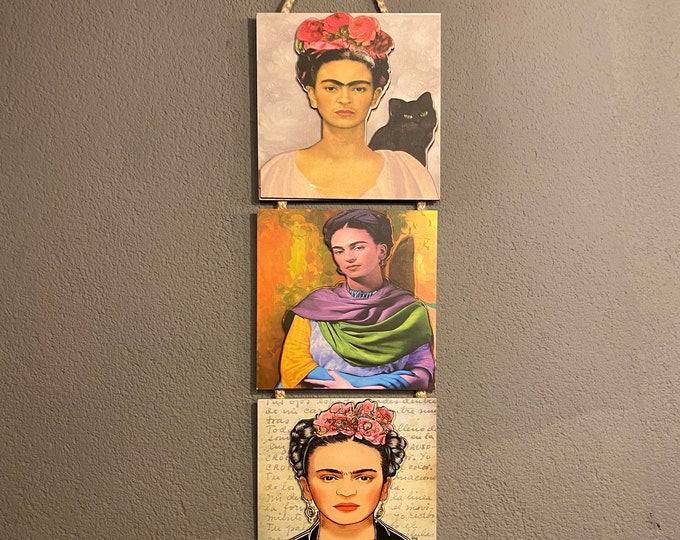 Frida Kahlo Illustration Poster 3D Embossed Wall Hanging Home - Etsy