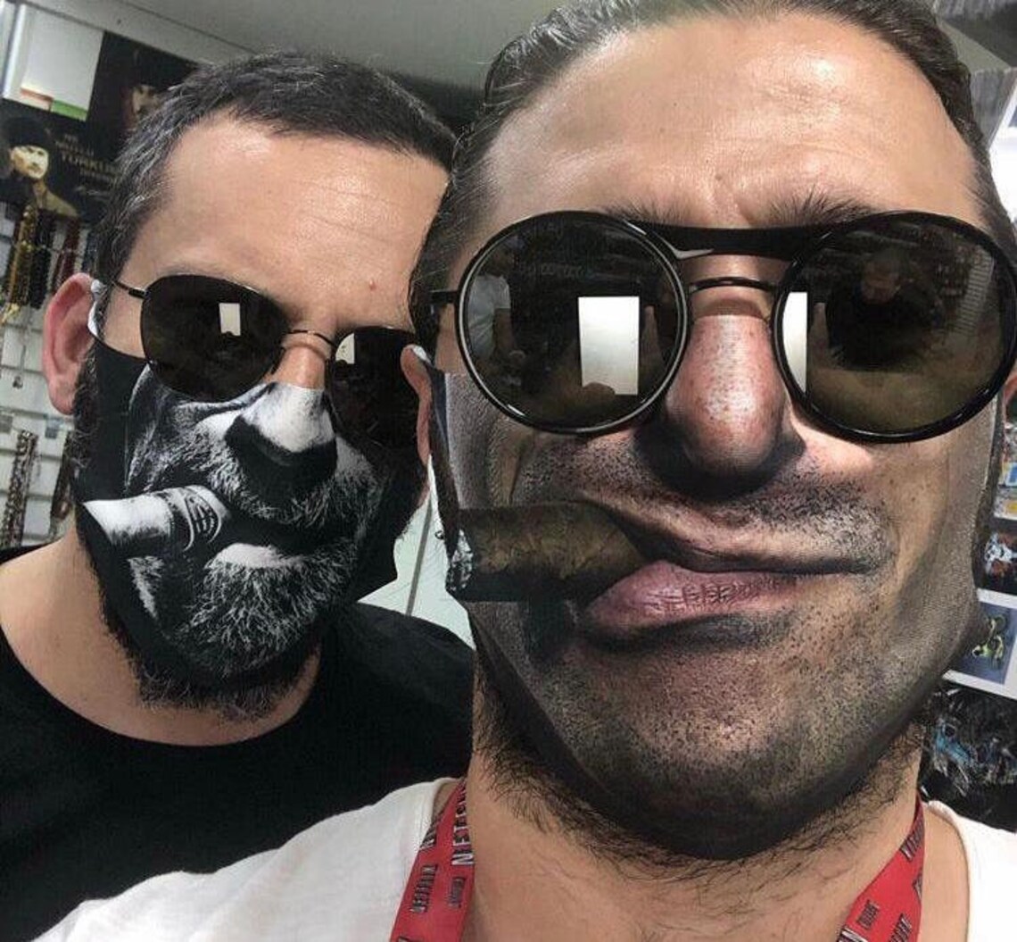 Cigar Smoker Face Mask With Filter Classy Man Washable and - Etsy