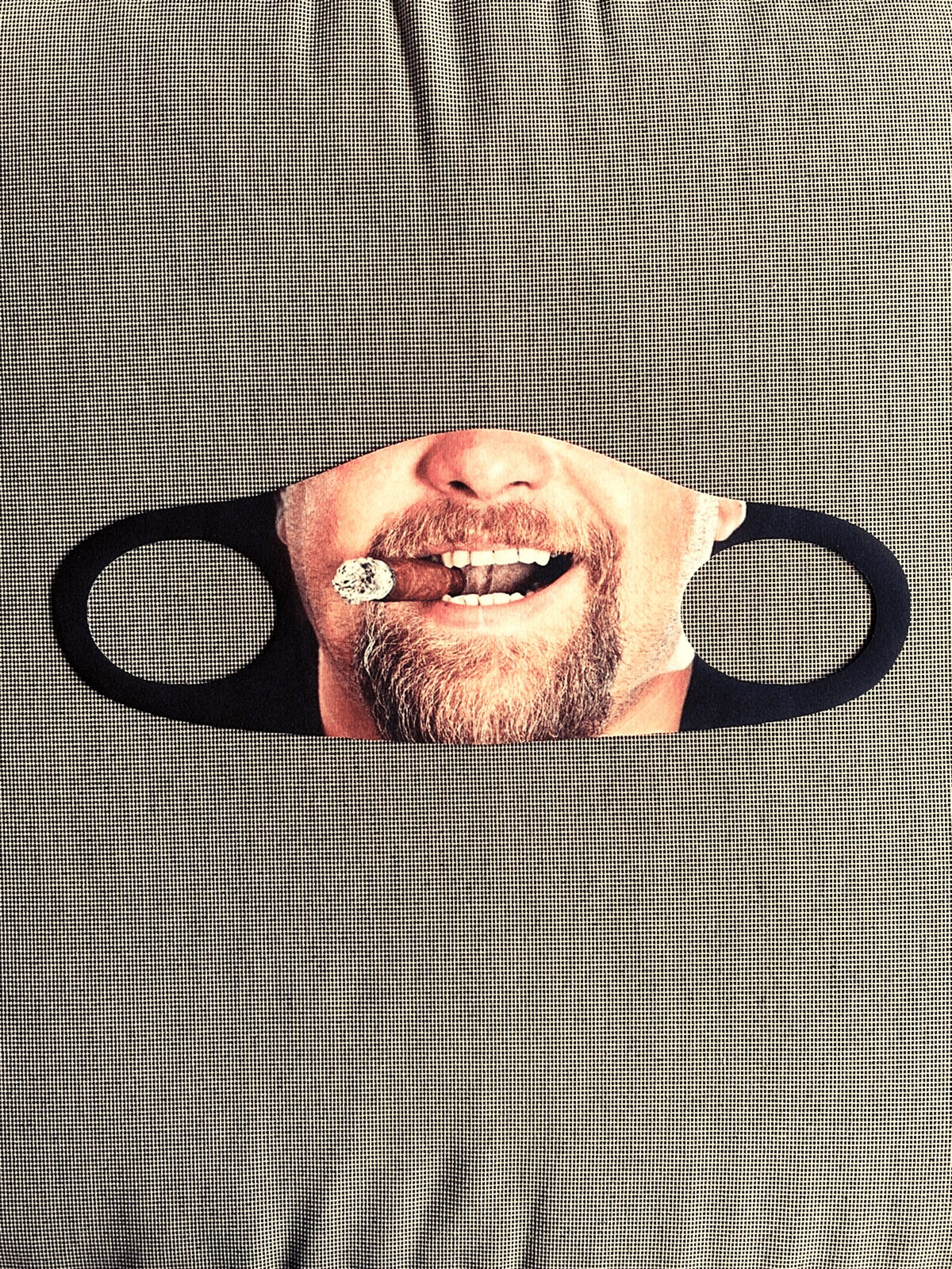 Cigar Smoker Man With Goatee Face Mask With Filter Classy - Etsy