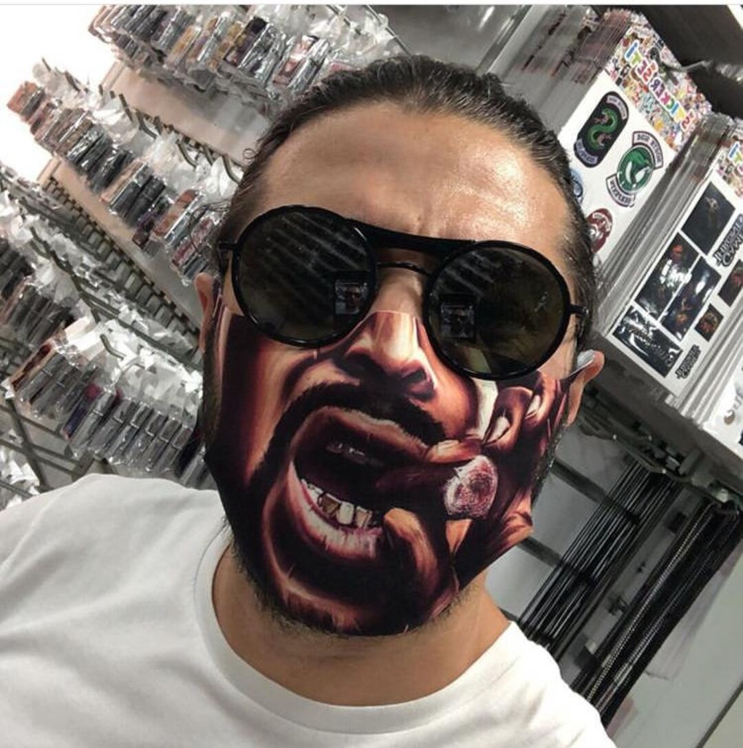 Cigar Smoker Face Mask With Filter , Classy Man Washable and Reusable ...