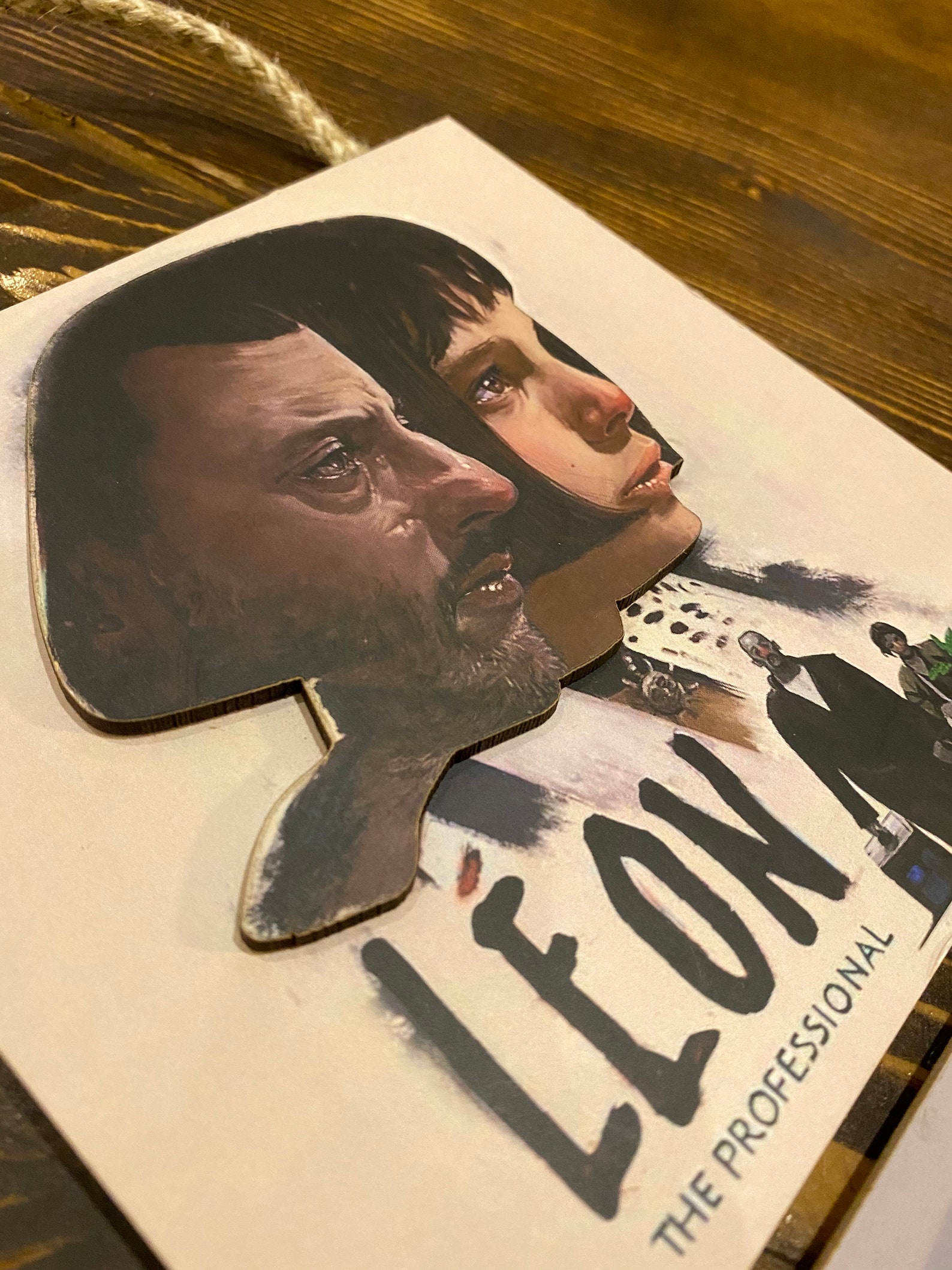 Leon Movie Illustration Poster 3D Embossed Wall Hanging Home - Etsy