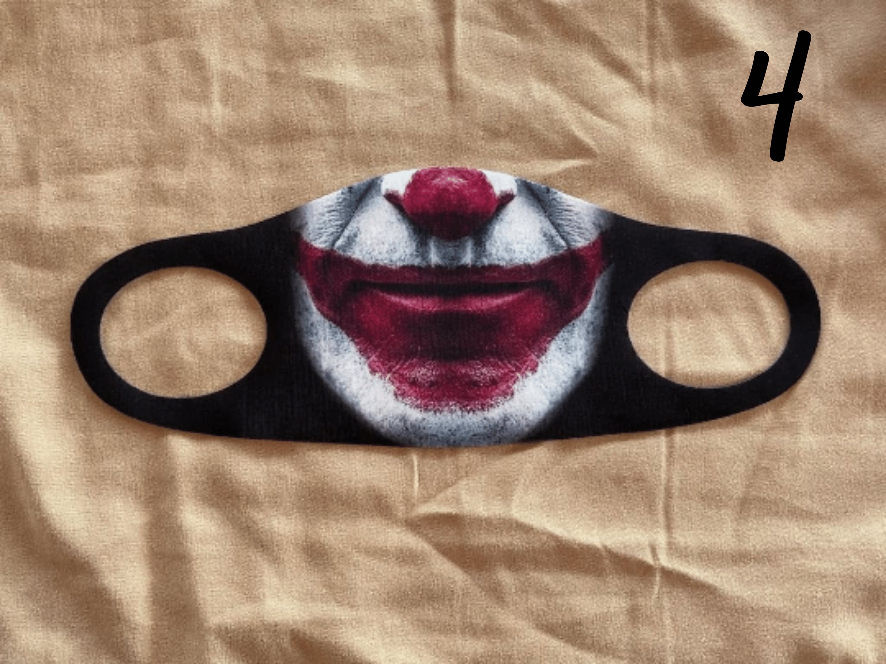 6 Different Design Joker Face Mask With Filter Washable and | Etsy