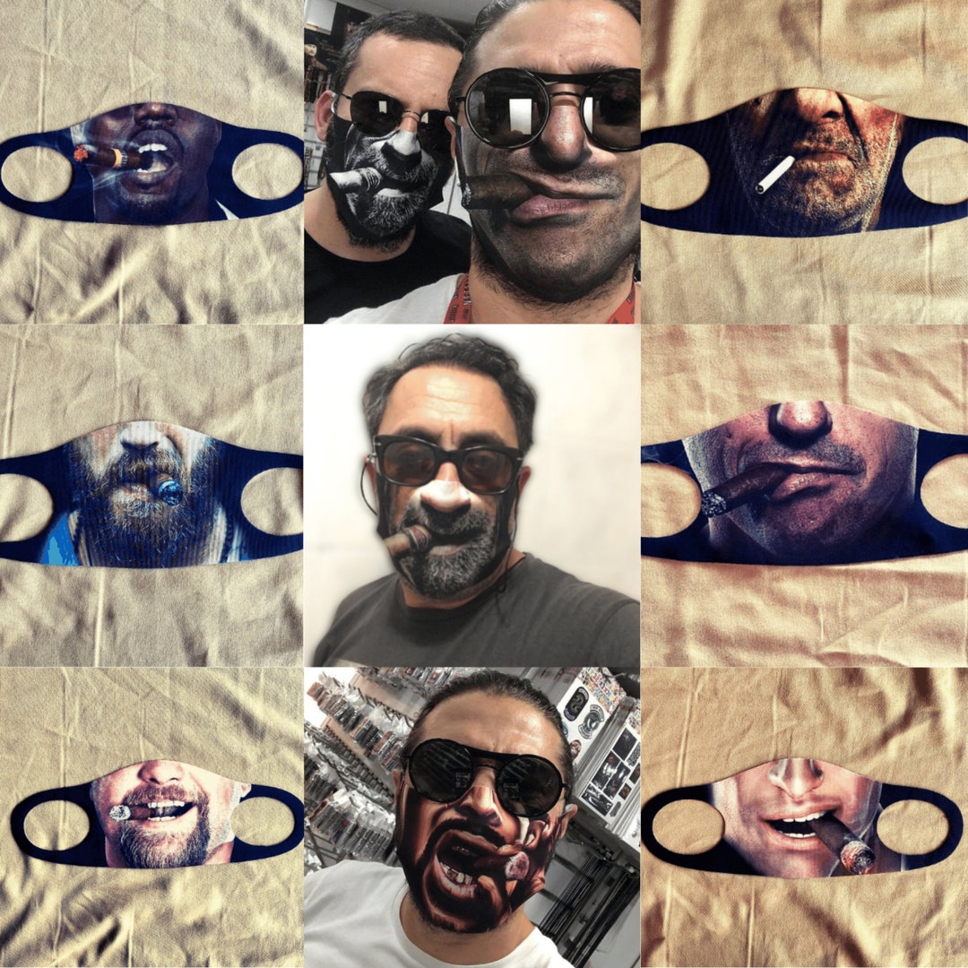 9 Different Design Classy Man Face Mask With Filter Cigar - Etsy
