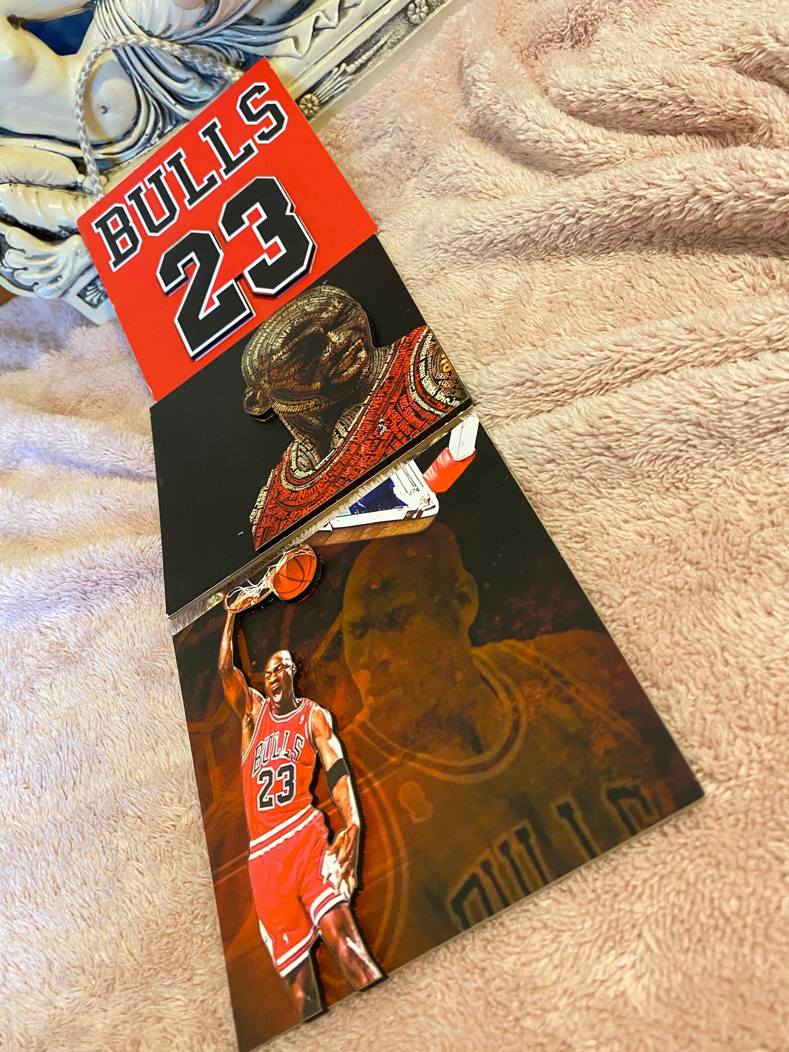 Jordan Illustration Poster 3D Embossed Wall Hanging Home Decor | Etsy