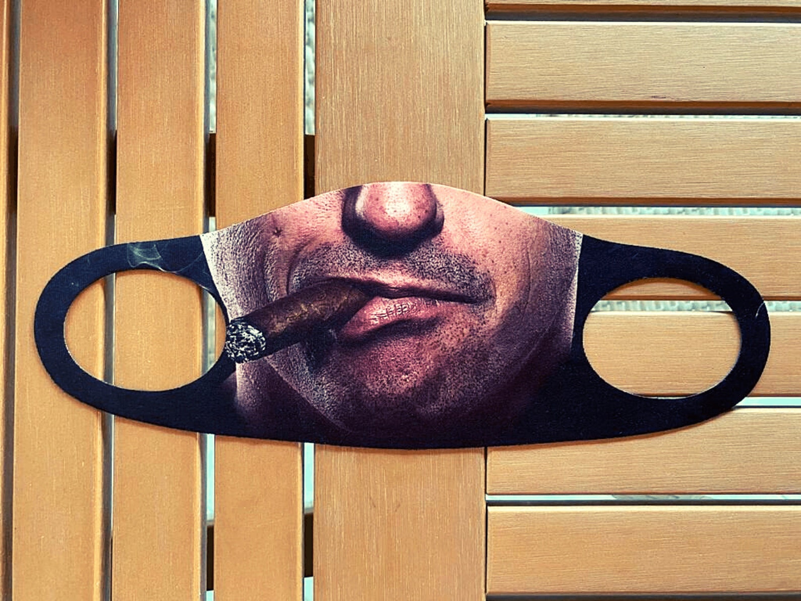Cigar Smoker Face Mask With Filter Classy Man Washable and - Etsy
