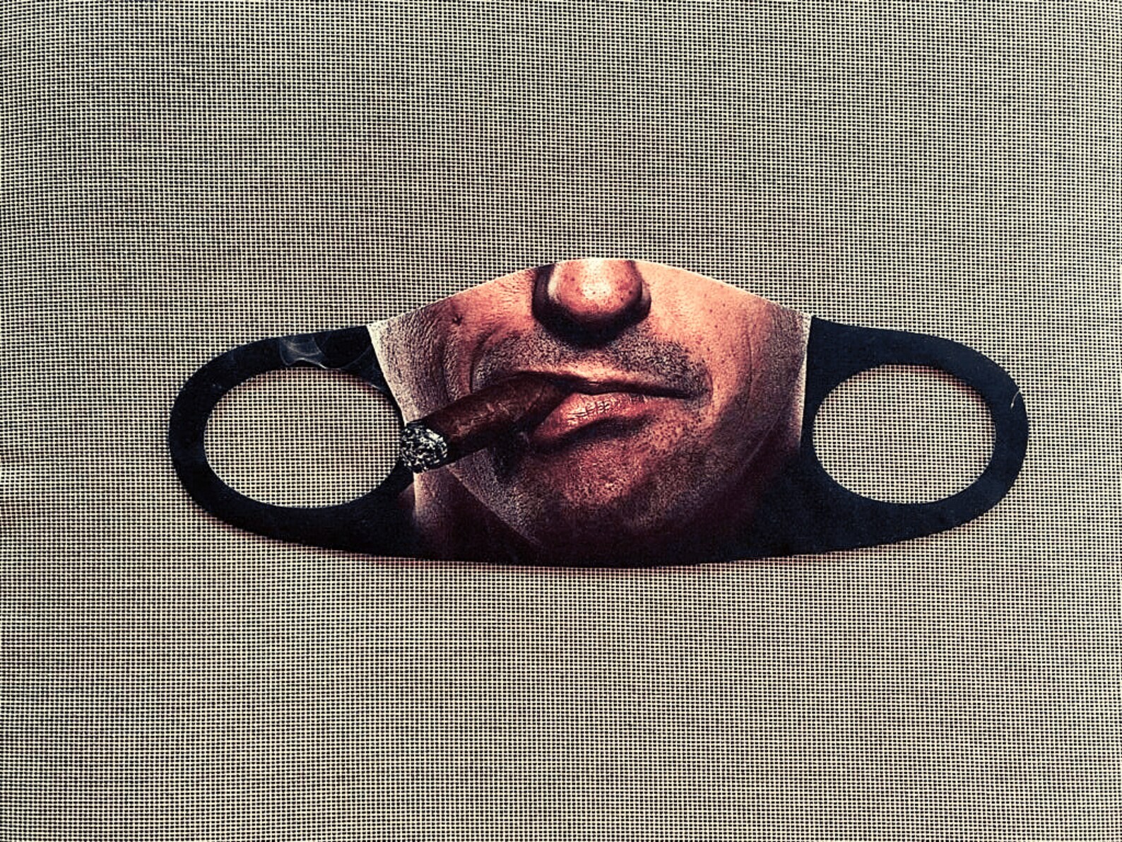 Cigar Smoker Face Mask With Filter Classy Man Washable and - Etsy