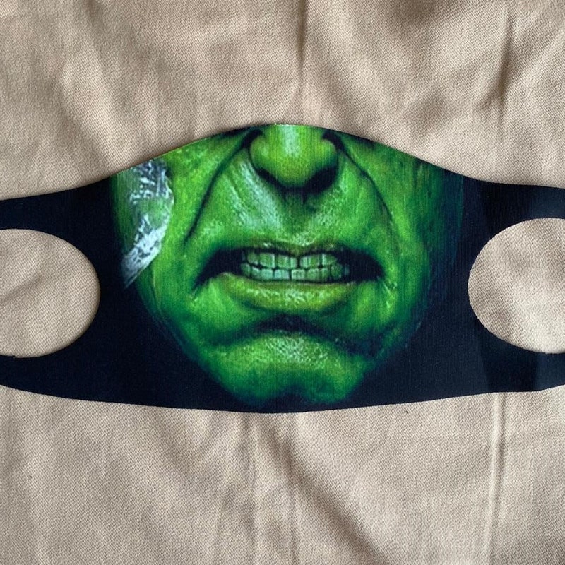 Hulk Face Mask - Etsy