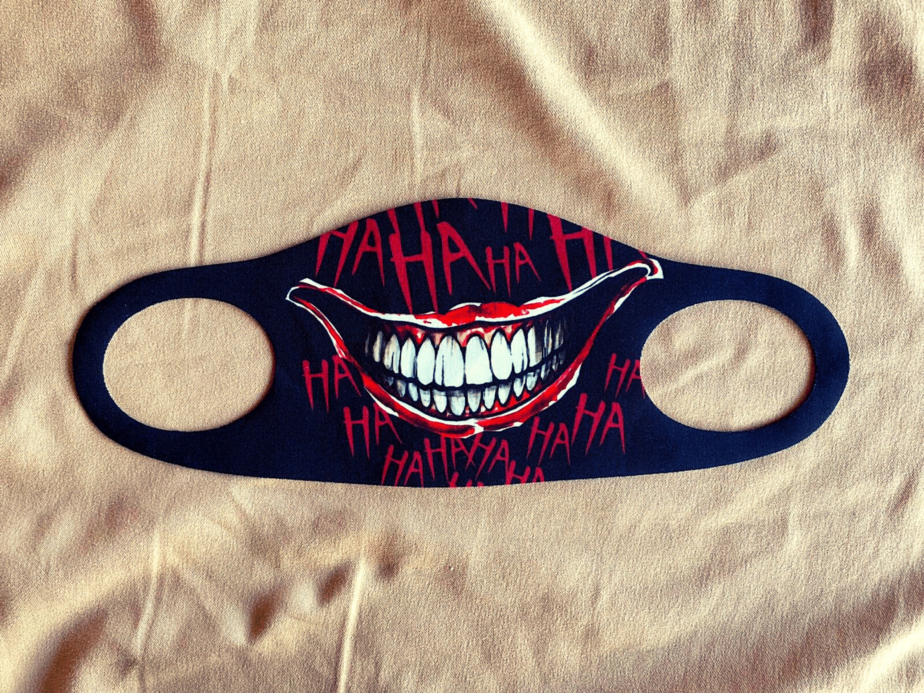 Joker's Laugh Jared Leto Face Mask With Filter Washable - Etsy