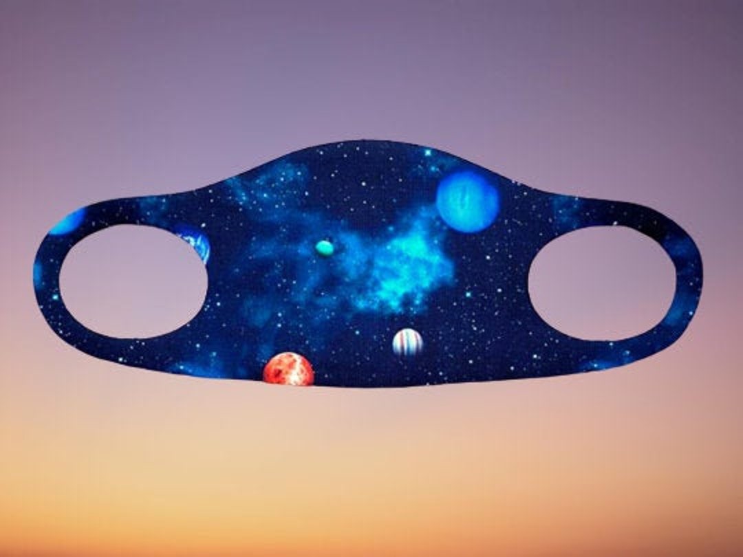 Universe Face Mask With Filter , Galaxy Washable and Reusable 100% ...