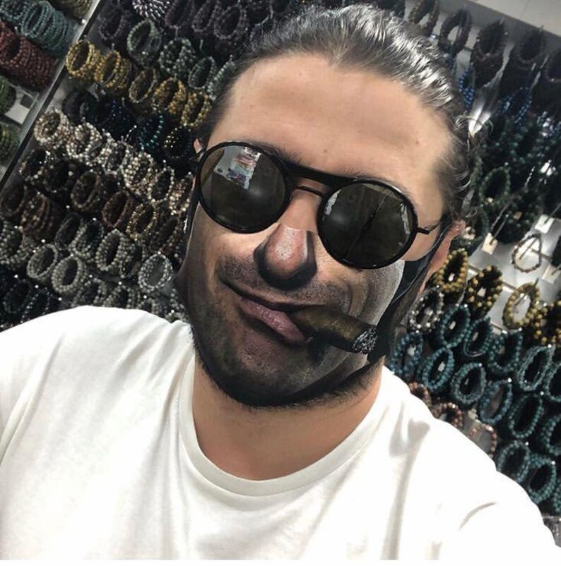 Cigar Smoker Face Mask With Filter Classy Man Washable and - Etsy