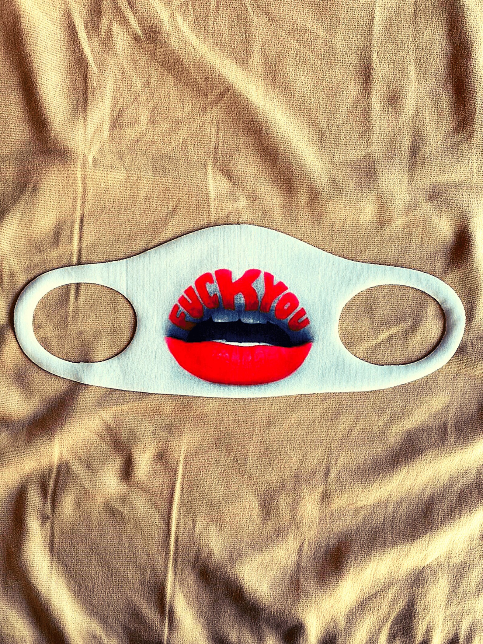 Lip Tongue Fuck You Face Mask, Anonymous Washable and Reusable 100% ...