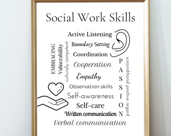 Social worker poster | Etsy